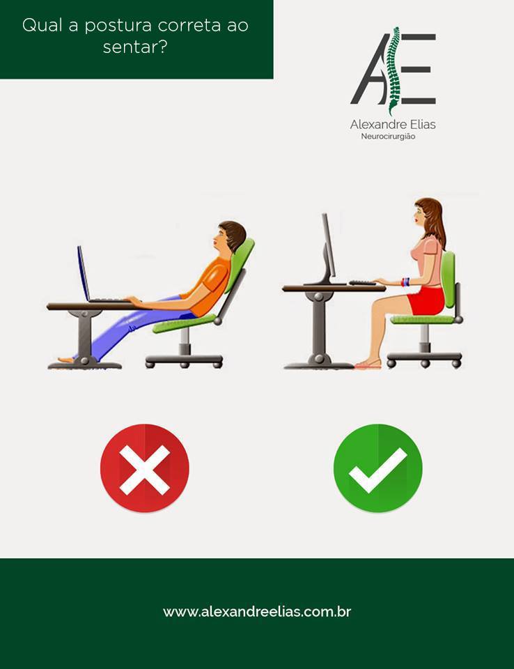 Atenção à saúde da coluna vertebral começa com a postura correta na ...